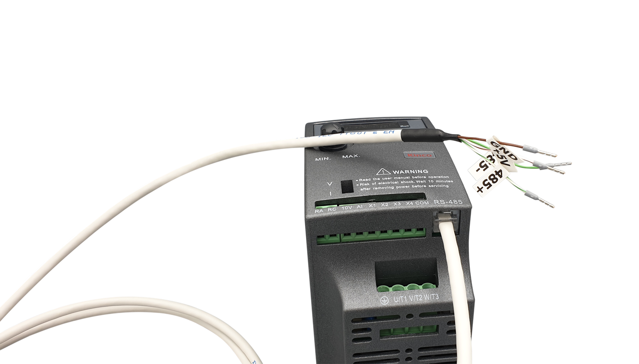Serial connection cable (RS-485) for Kinco CV20 frequency converter ...
