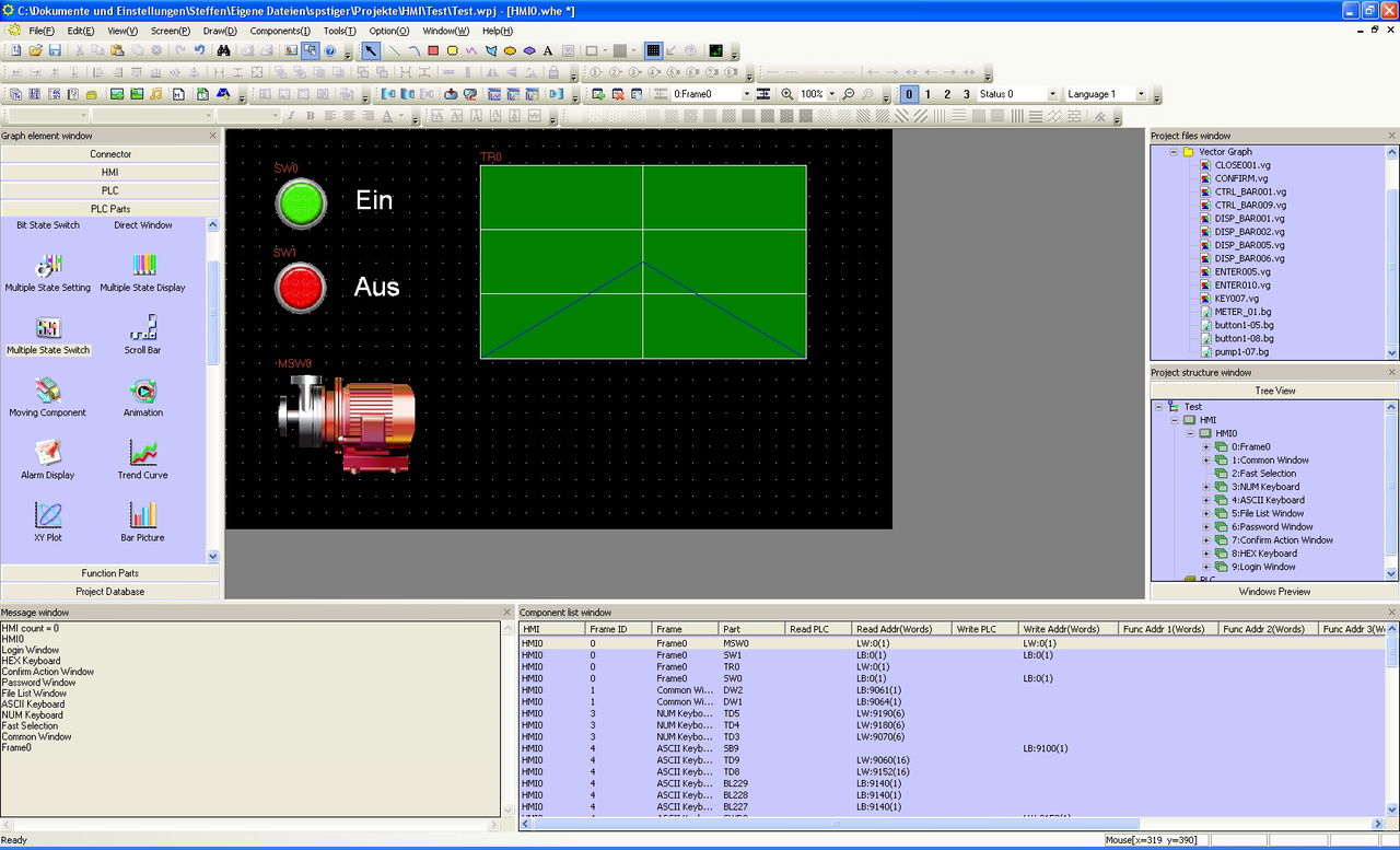 Kinco 10" Widescreen HMI-Touchpanel Green Series GR100E