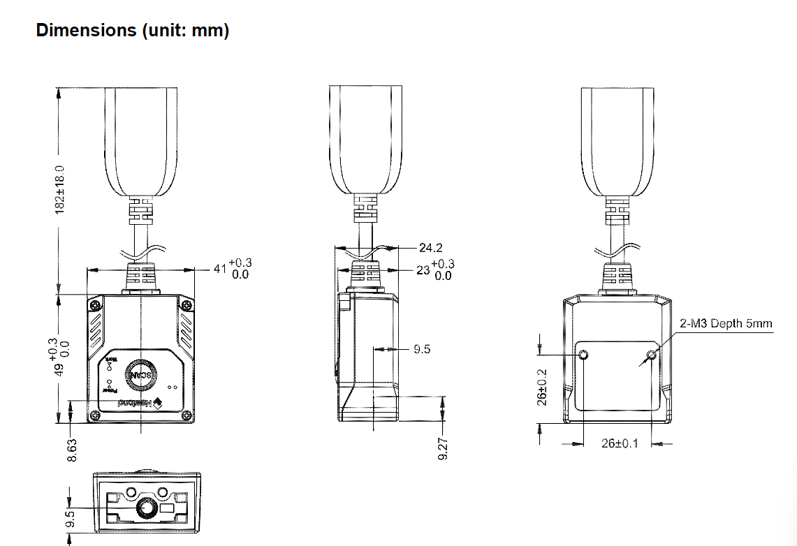 Stationary QR and Barcode Scanner FM430 Barracuda from Newland