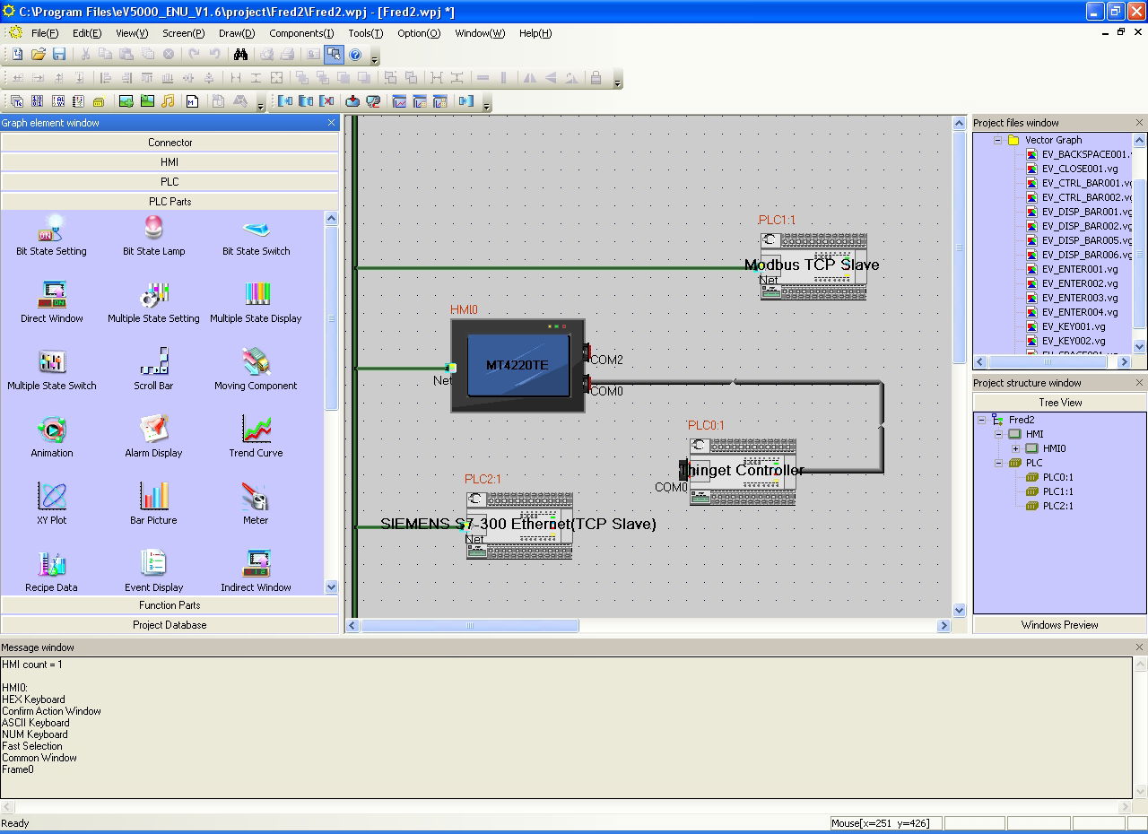 Kinco 4" Widescreen HMI-Touchpanel MT4230TE mit Ethernet