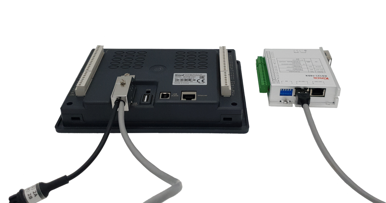 Kinco 7" Widescreen HMI Touch Panel with Integrated PLC IoT Series MK070E-33DT