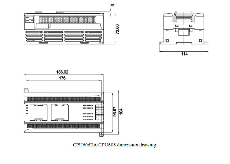 Kinco K6 PLC K608 with 40 I/O with Ethernet
