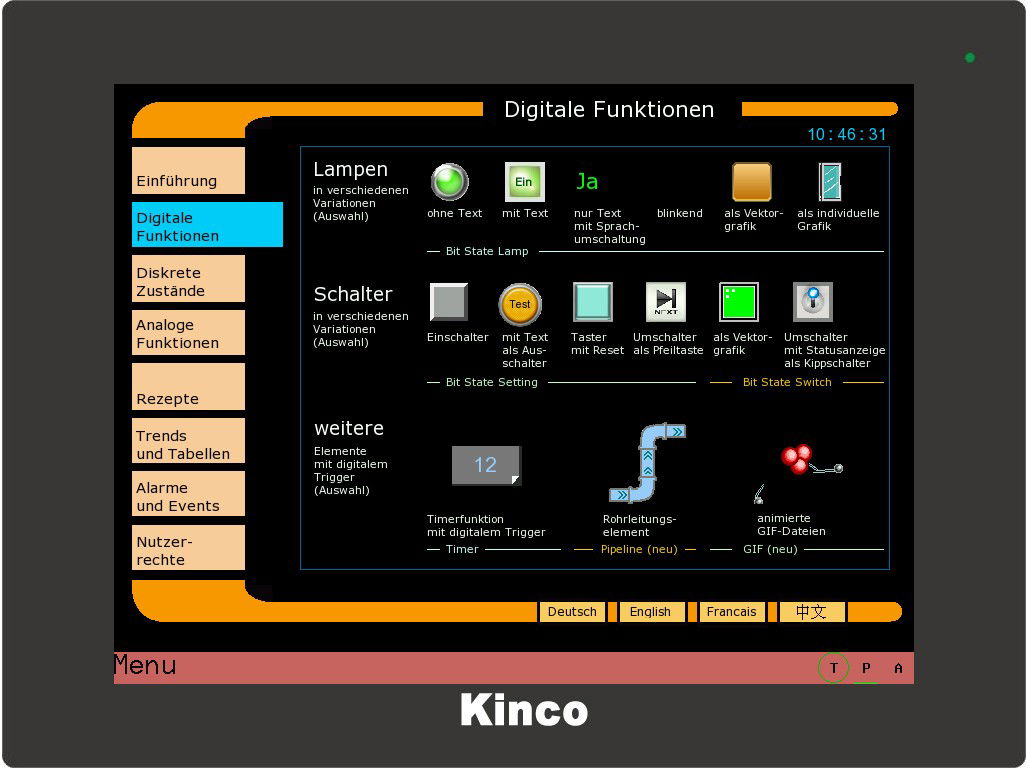 Neue umfassende Demo für Kinco HMI